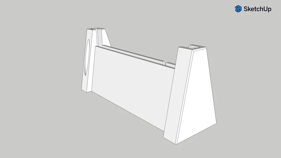 Surface Pro 7 vertical Stand 3d model