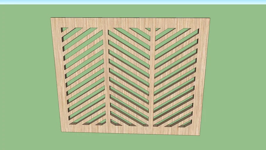 claustra bois 3d model