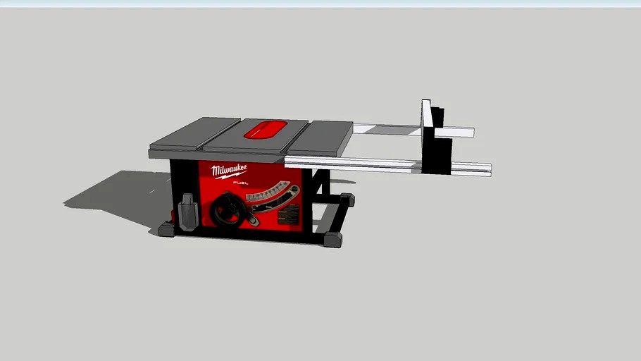Milwaukee Table Saw 3d model