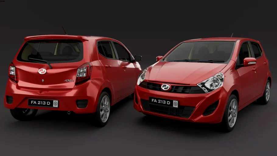 (PREVIEW MODEL) PERODUA AXIA 3d