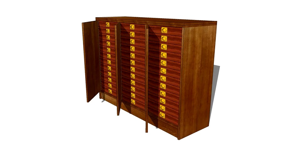 Museum collector's cabinet 3d model