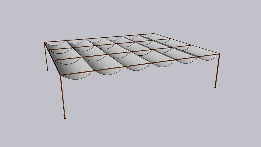 Beachside / Rooftop Canopy 3d model
