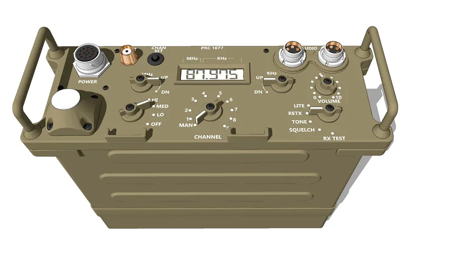AN/PRC-1077 Receiver Transmitter 3d model