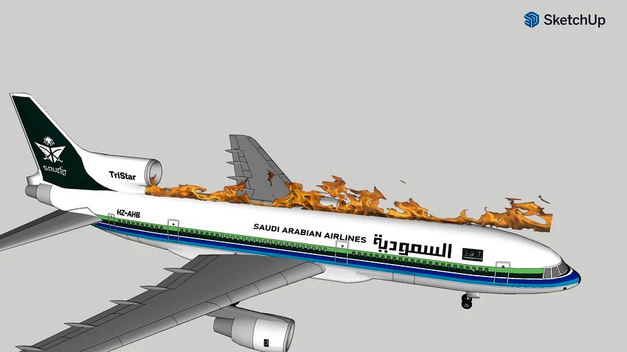Saudia Flight 163 3d model