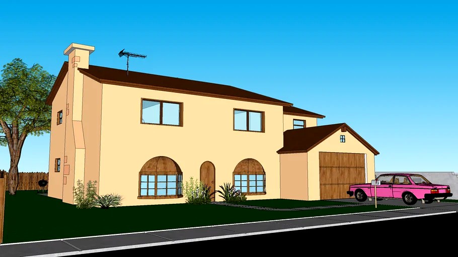 Casa de los Simpson 3d model