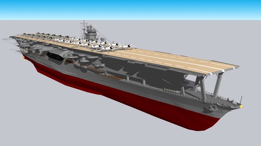 IJN Akagi 3d model