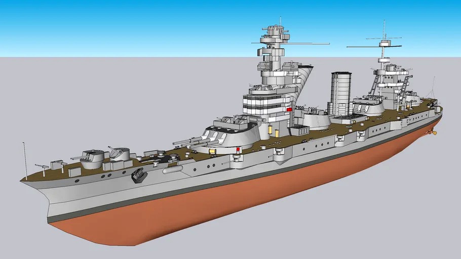 Battleship Gangut 3d model