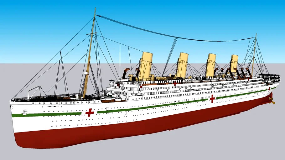HMHS Britannic 1916 3d model