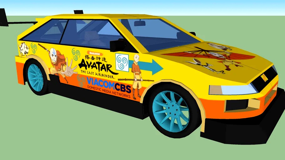 Avatar The Last Airbender Aang Car 3d model