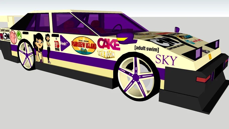 Total Drama Sky Car 3d model