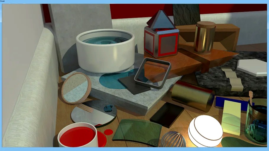 Render Materials Sampler 3d model