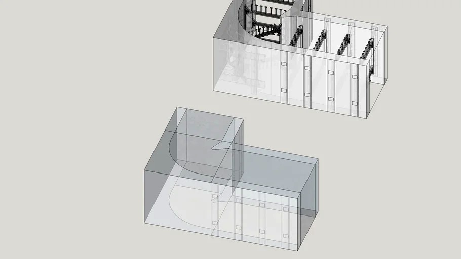 12' BuildBlock BL-1290 Corner ICF 3d model