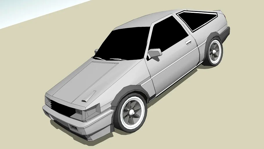 AE86 Toyota (DRIFT CAR) 3d model