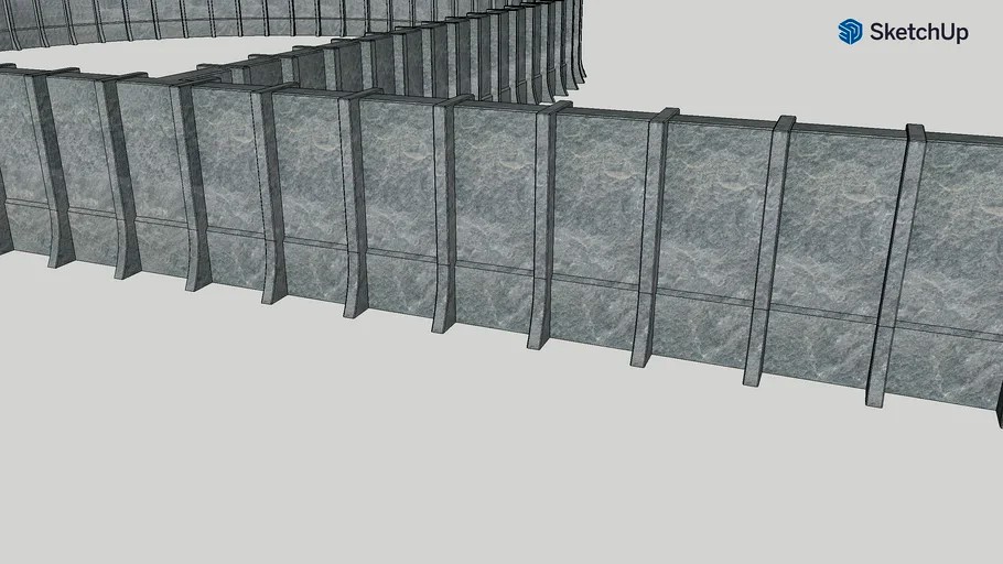 Attack On Titan Shiganshina Walls 3d model