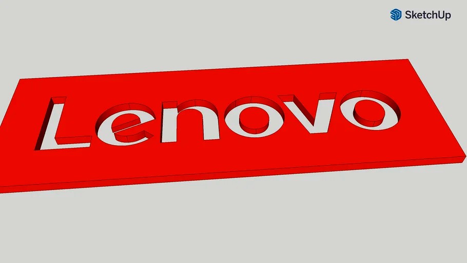 Lenovo logo 3d model