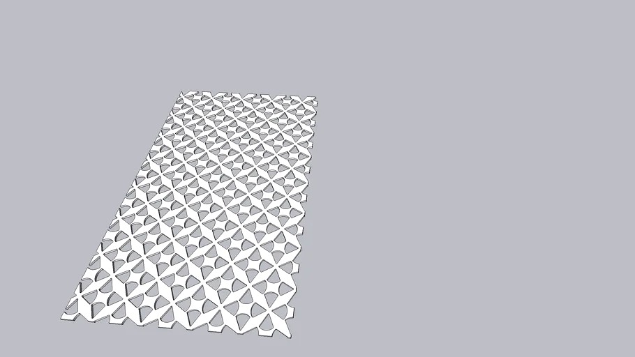 CNC FENCING MESH 3d model