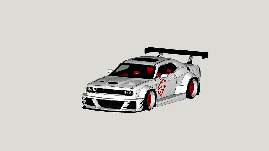 dodge challenger srt hellcat 3d model