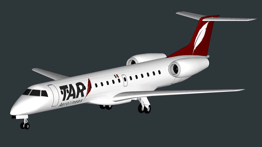 TAR Aerolíneas Embraer E145 3d model