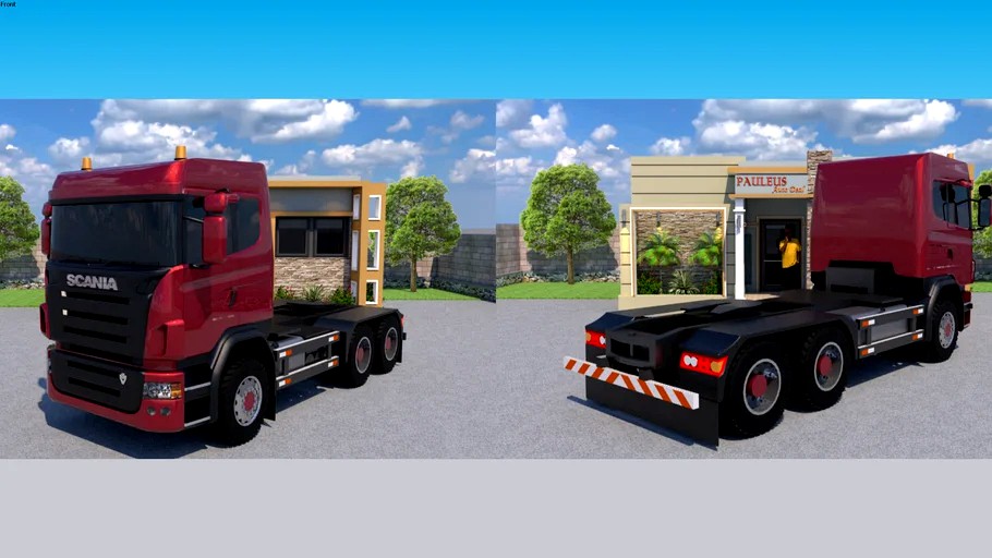 SCANIA R730 TANKER 3d model