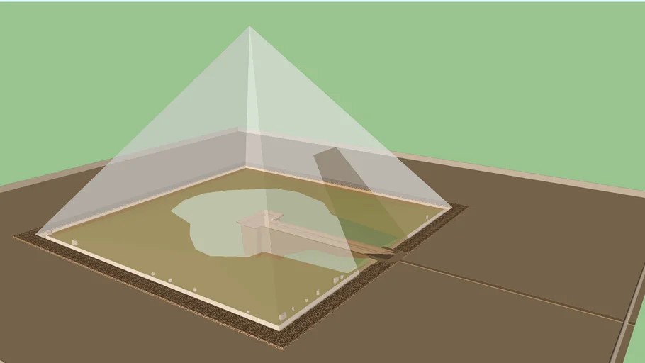 The Unfinished Pyramid at Zawyet el-Aryan 3d model
