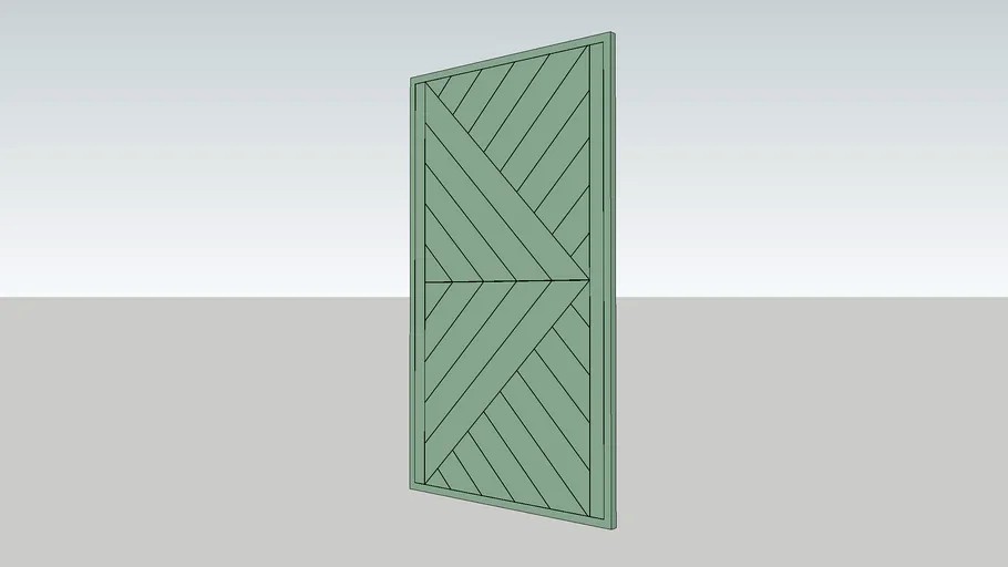 Abstract Door Design 3d model