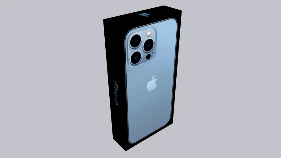 Apple iPhone 13 Pro Max Sierra Blue Box 3d model