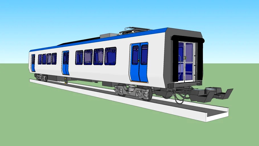 Xtrapolis 100 Train Middle 3d model