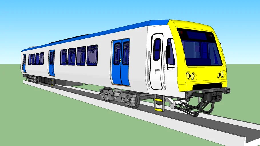 Xtrapolis 100 Train Front 3d model