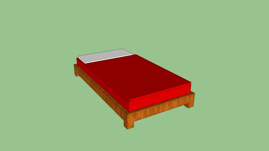 Minecraft Bed 3d model