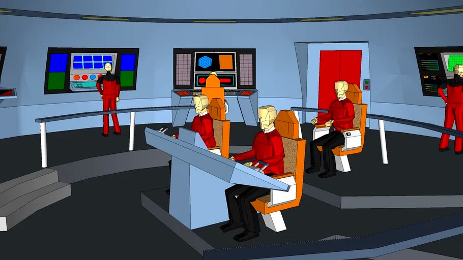 USS Enterprise bridge (TMP) 3d model