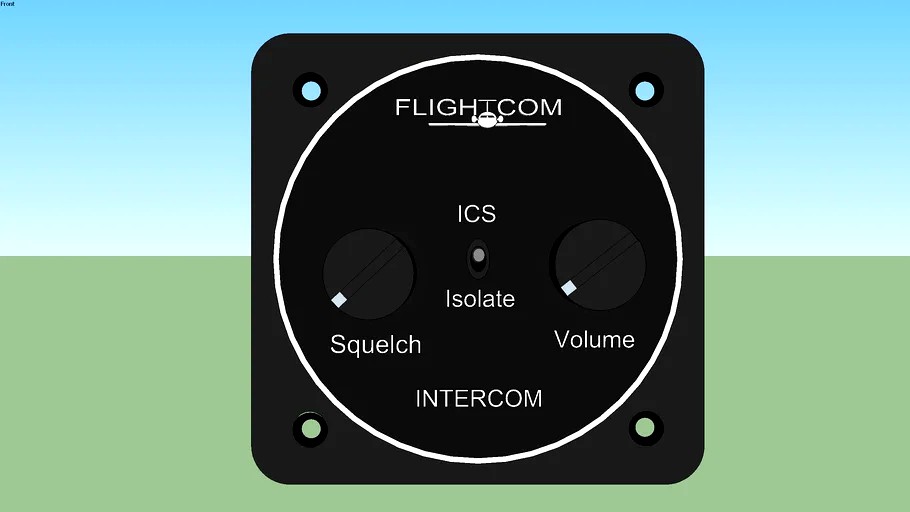 Panel Mount Intercom 3 1/8 Version 3d model