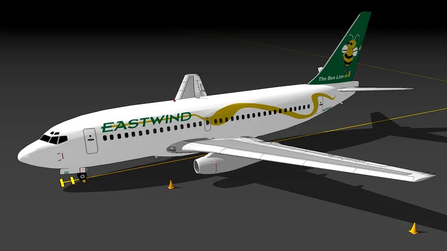 Eastwind Airlines 737-2H5 (1995) 3d model