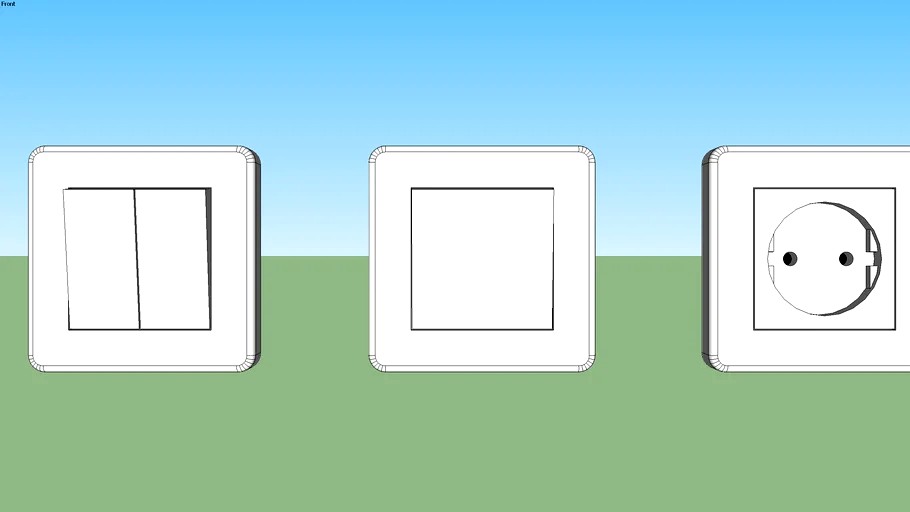 Saklar Circuit Switch 3d model