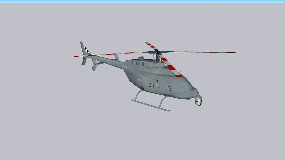Northrop Grumman MQ-8C Fire Scout Helicopter Drone 3d model