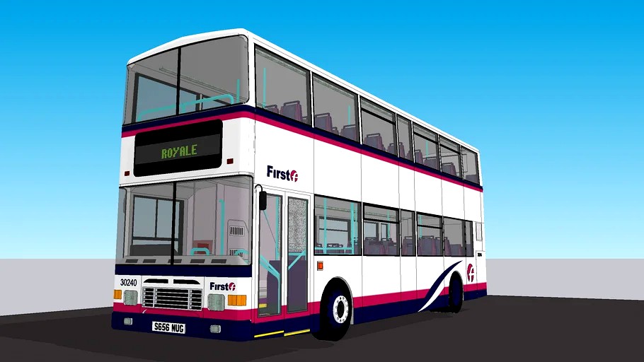 1998 volvo olympian Alexander Royale Firstbus 3d model