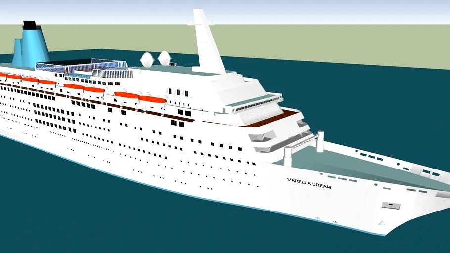 M.S Marella Dream Cruise Ship 3d model