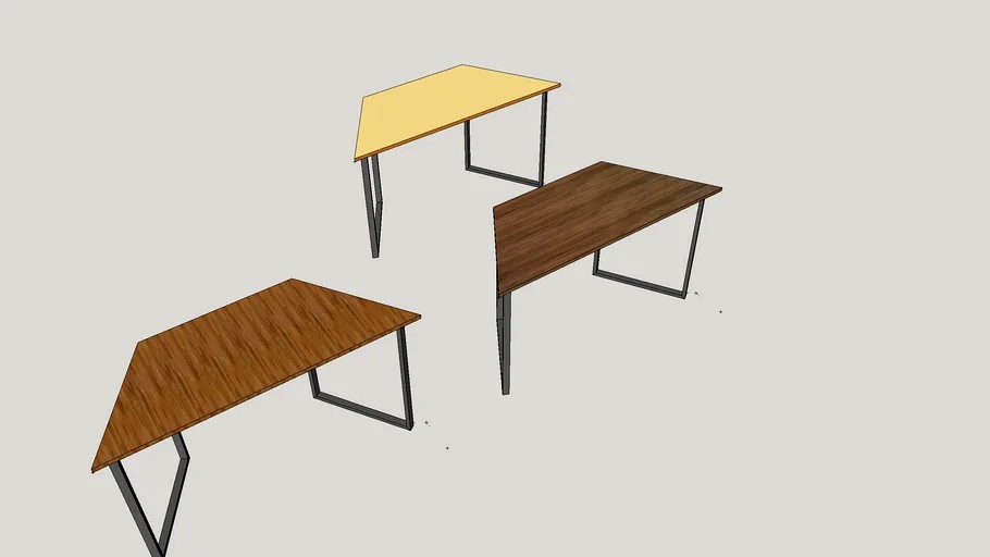 trapeze table 3d model