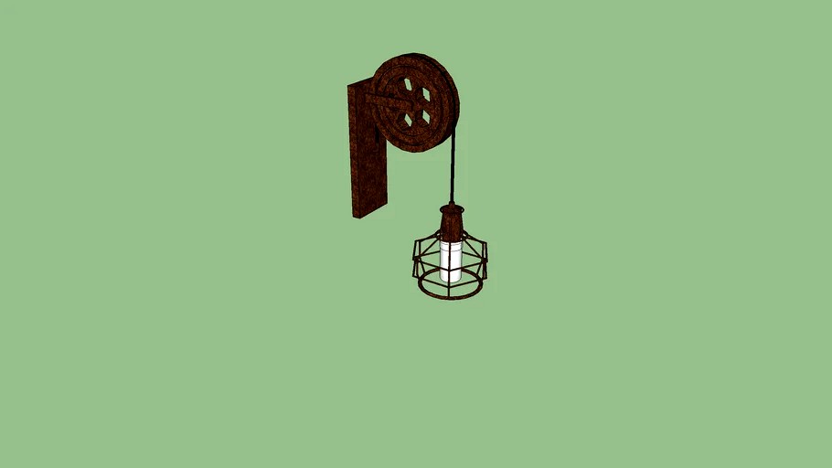 ancient hanging light 3d model