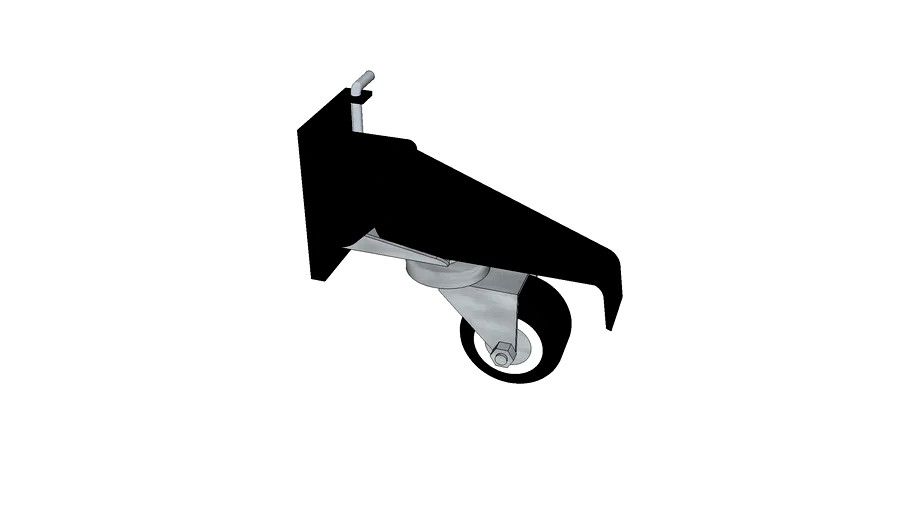 Workbench Retractable Caster 3d model