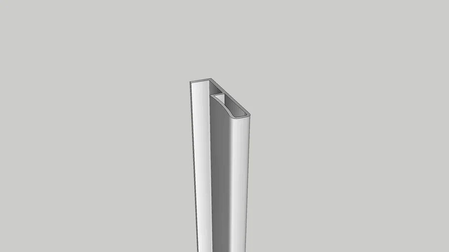 EDGE Profile Handle Wardrobe Sliding 3d model
