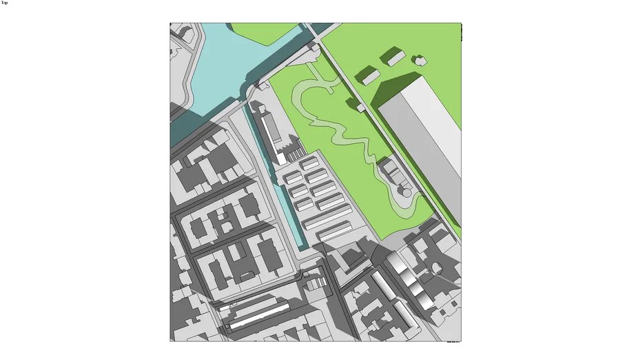 Parc de la Villette à Paris (ANOF) 3d model