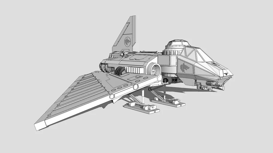 Aquila Lander Warhammer_40K 3d model