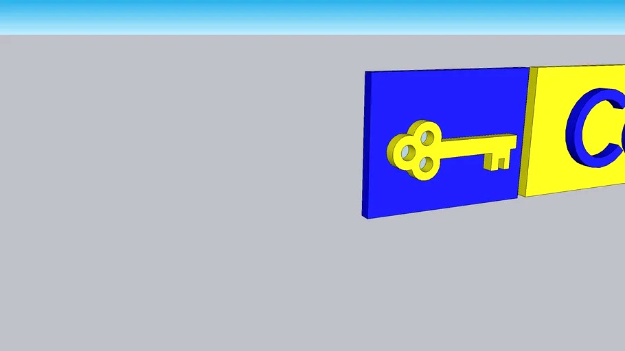 COPPEL LOGO 3d model