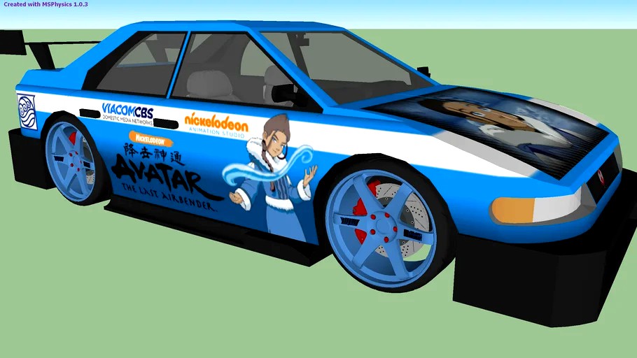 Avatar The Last Airbender Katara Car 3d model