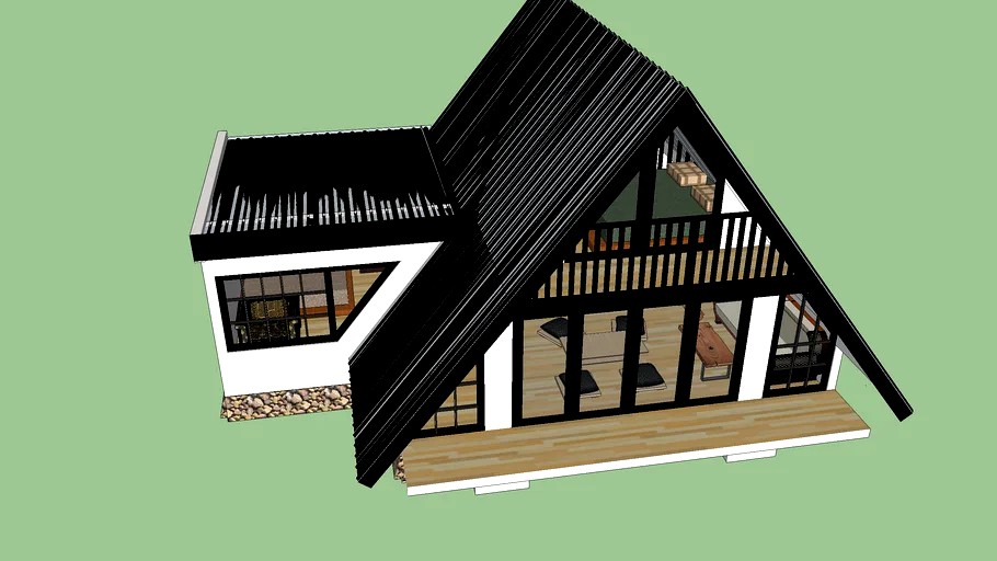 RUMAH SEGITIGA 3d model