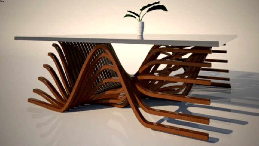 parametric table 3d model
