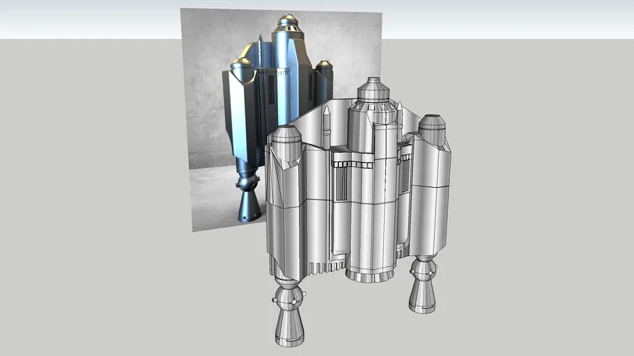 Mandalorian Jetpack 3d model