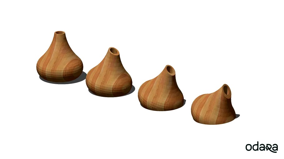 Vasos Moringa 3d model
