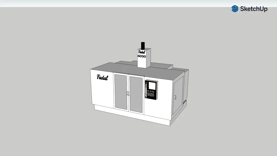 Fadal VMC 6030 3d model