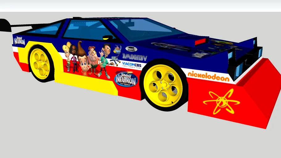 Nickelodeon Jimmy Neutron, Boy Genius Car 3d model